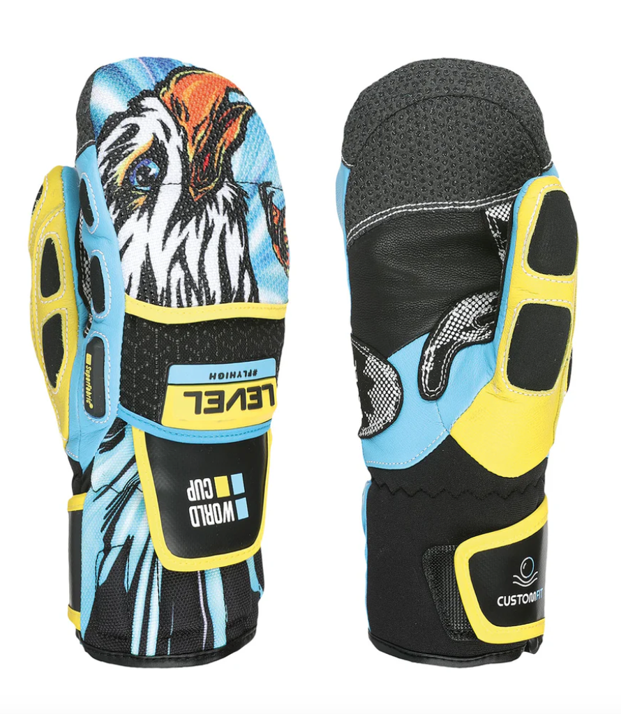 Level World Cup Jr CF Mitt - Golden Eagle - World Cup Ski Shop